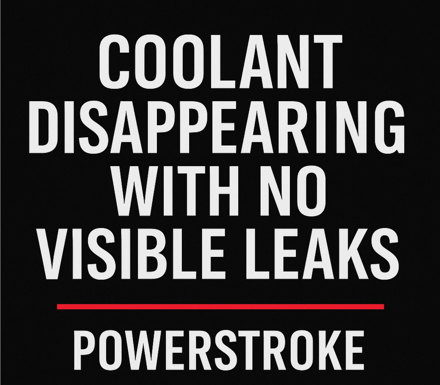 Coolant Disappearing With No Visible Leaks | Ford Powerstroke