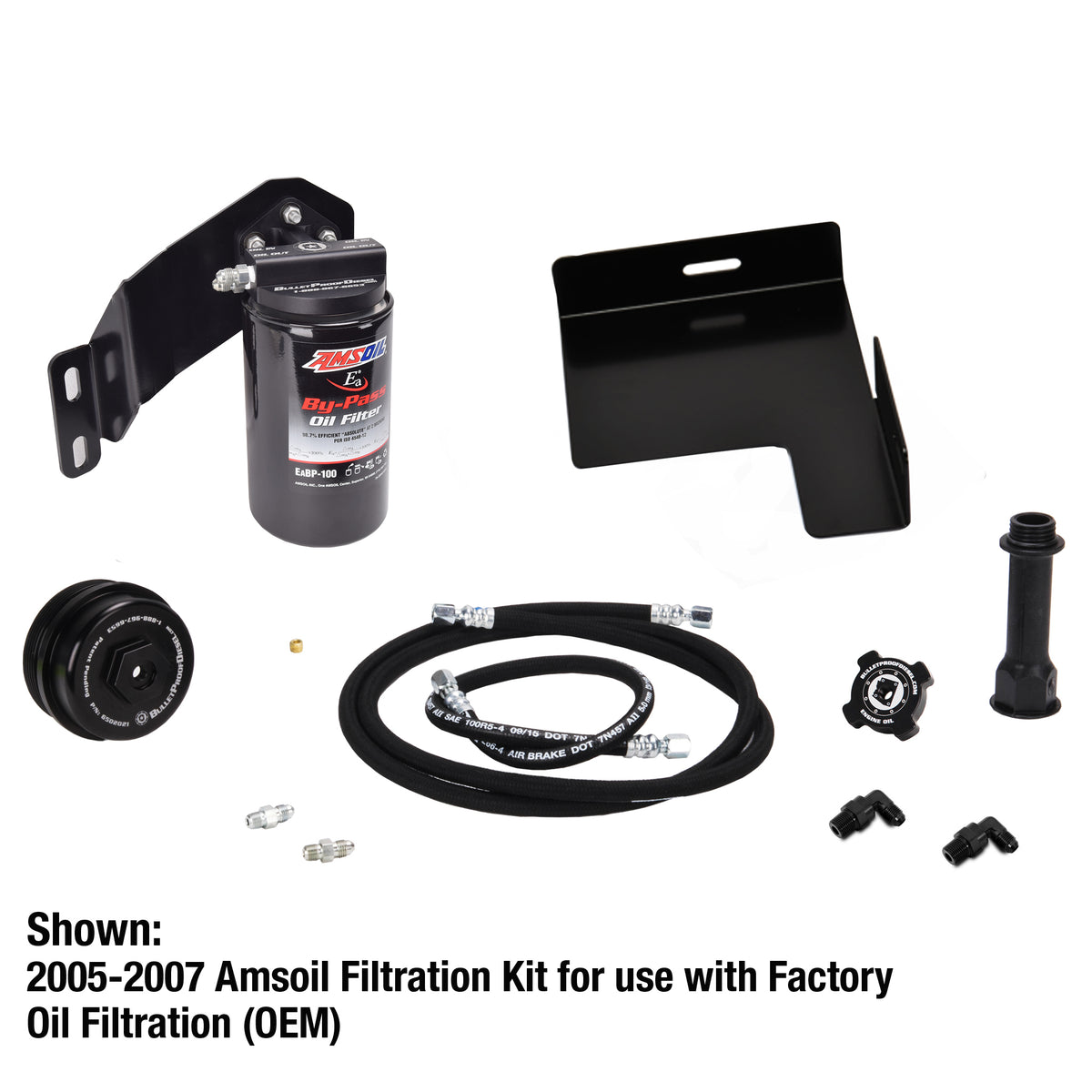 Bullet Proof Diesel 6.0L Ford Bypass Oil Filter Kit w/ Amsoil Filter