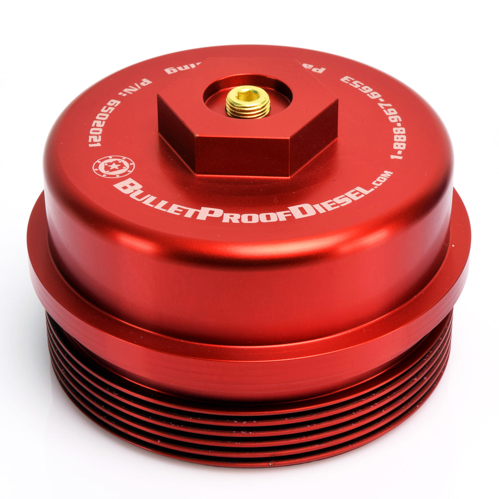 6.4L Anodized Billet Aluminum Engine Oil Filter Cap