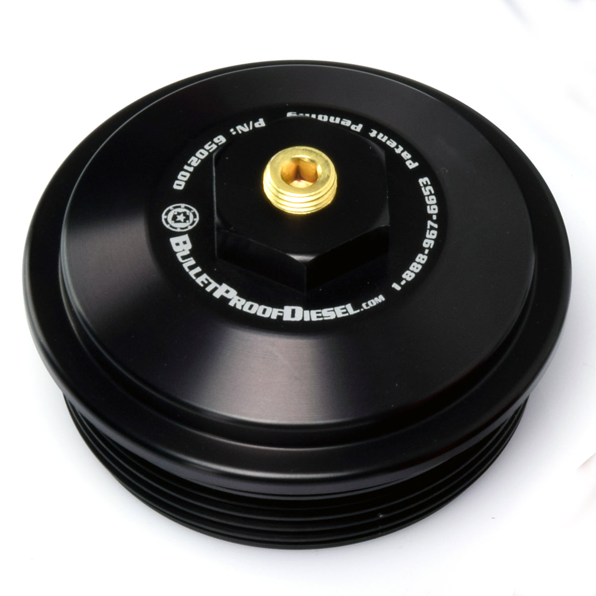 6.0L Anodized Billet Aluminum Diesel Fuel Filter Cap